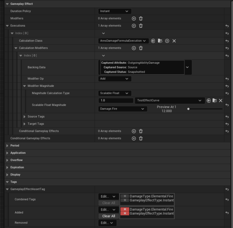 Damage Types, Resistances, Gameplay Tags and Gameplay Effects. – The ...